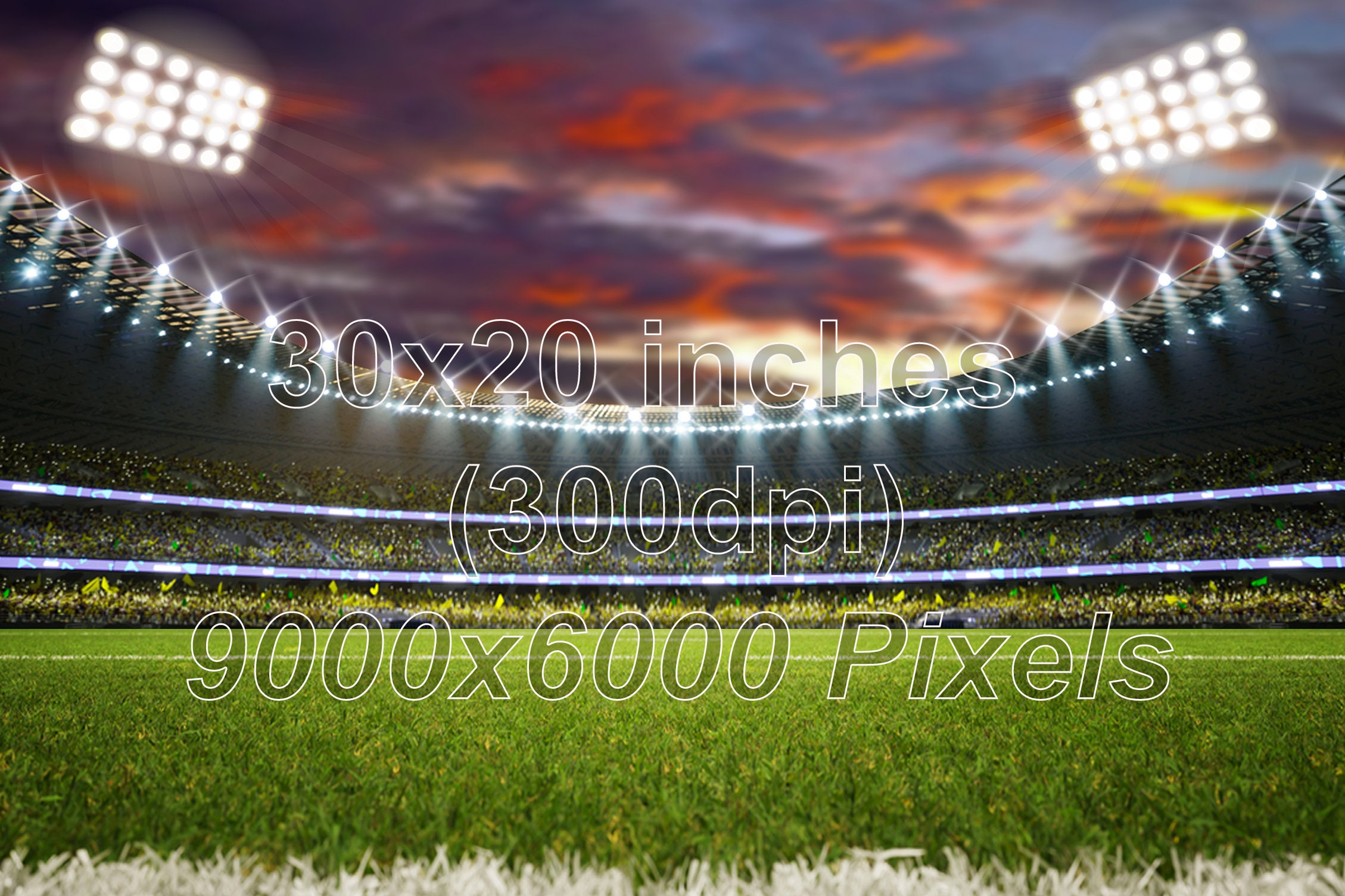 Sport Poster Template - Football Background - Sports Backdrop - Keep ...