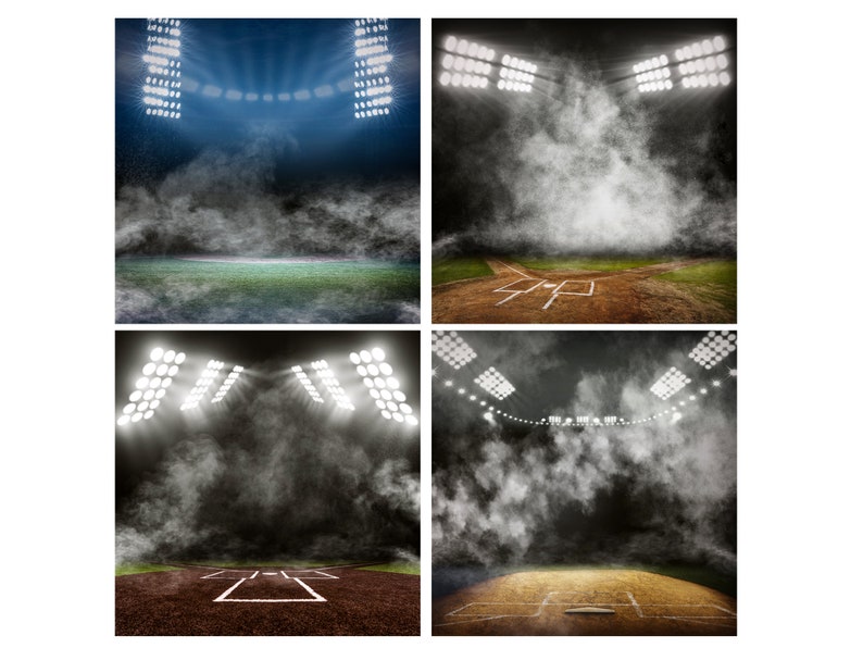 Baseball Poster Template: Digital Sports Photo Backdrop (digital ...