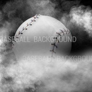 Sports Poster Template | Baseball Digital Background | Baseball ...