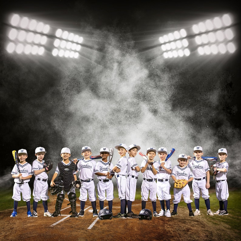 Baseball Poster Template: Digital Sports Photo Backdrop (digital ...