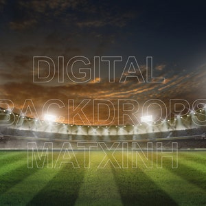 Football Stadium Digital Backdrop: Sports Backgrounds (digital Download ...