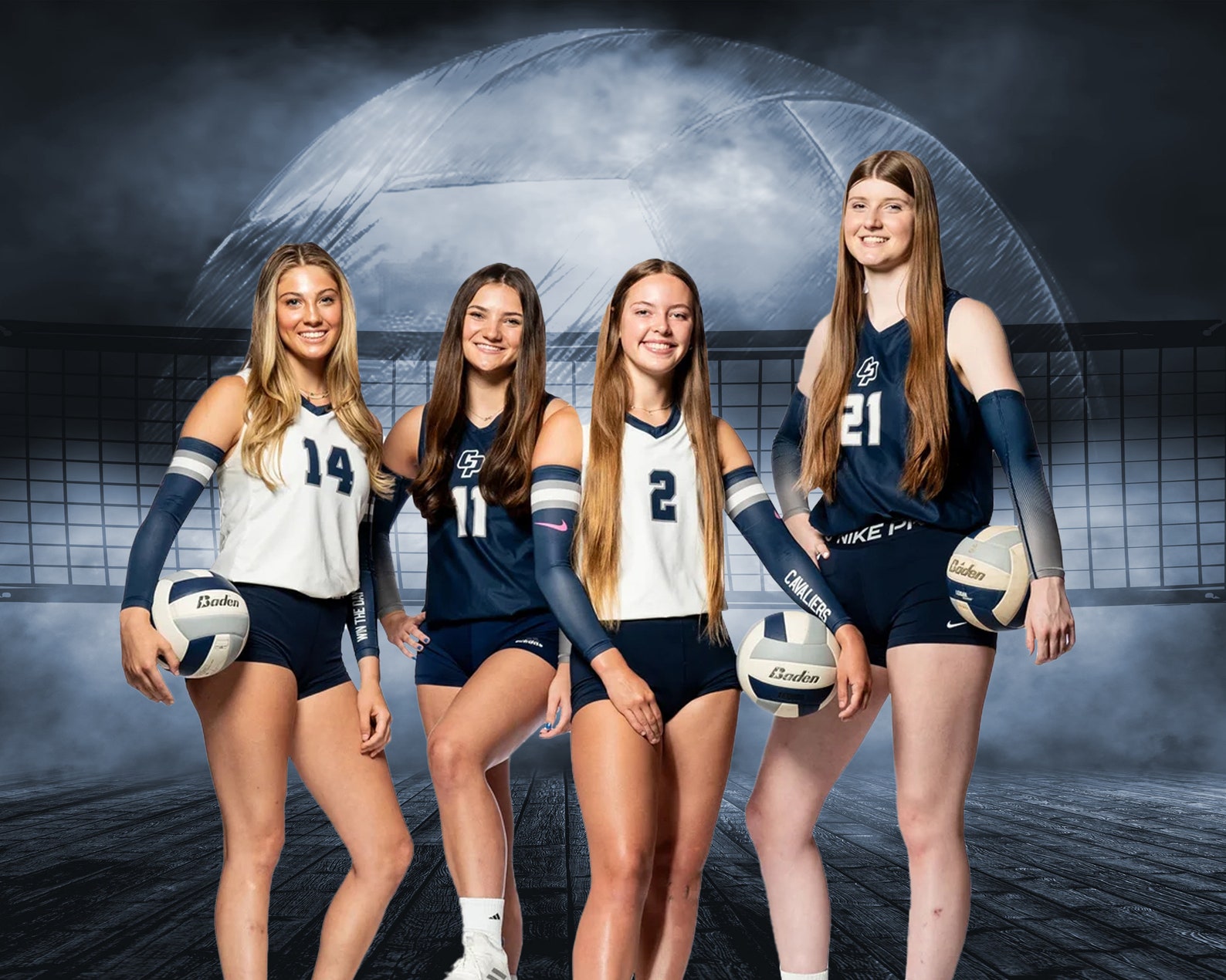 Volleyball Poster Template: Customizable Digital Backdrop (PSD, JPG ...
