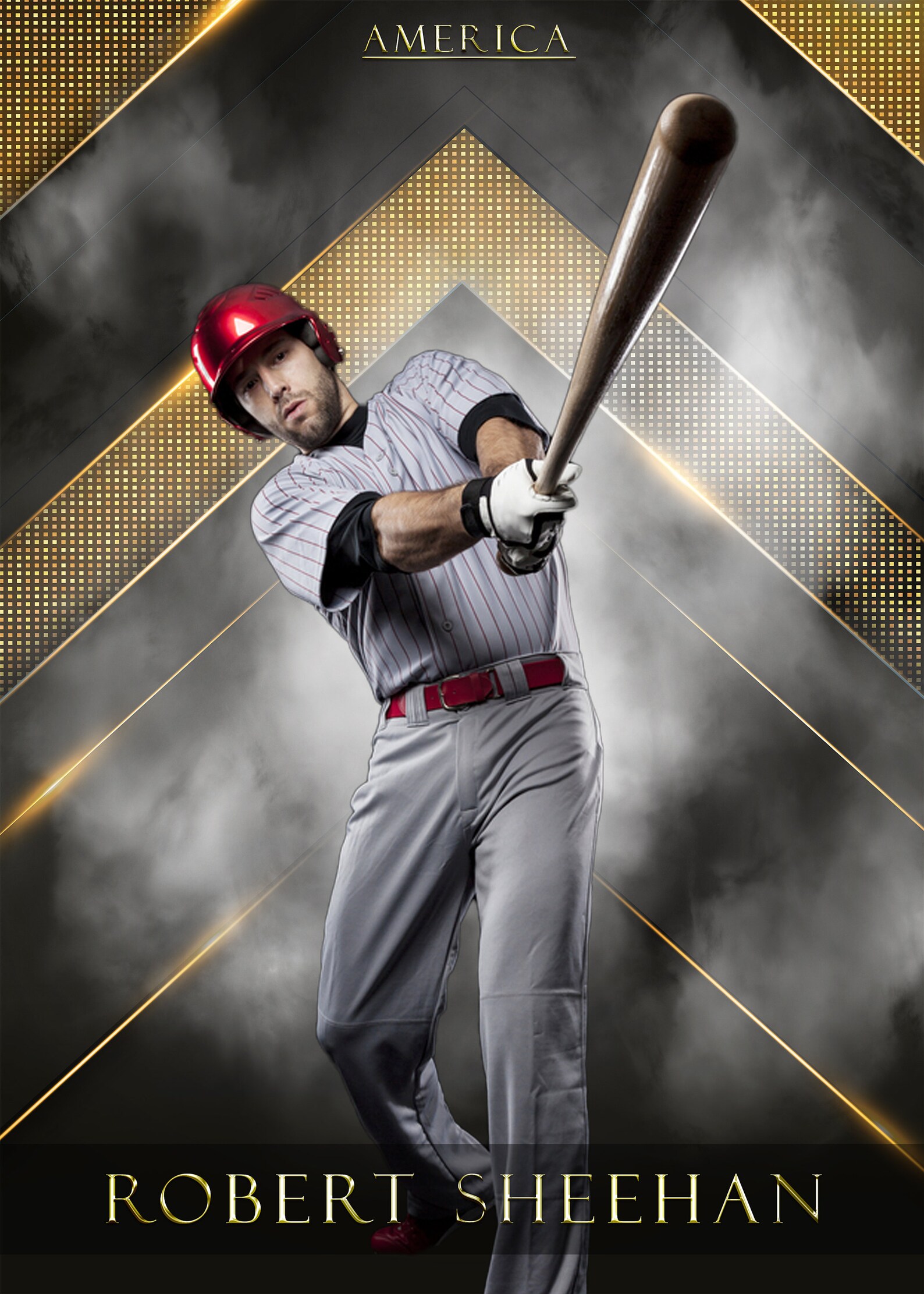 Sports Poster Template Baseball Digital Background Football Backdrop ...