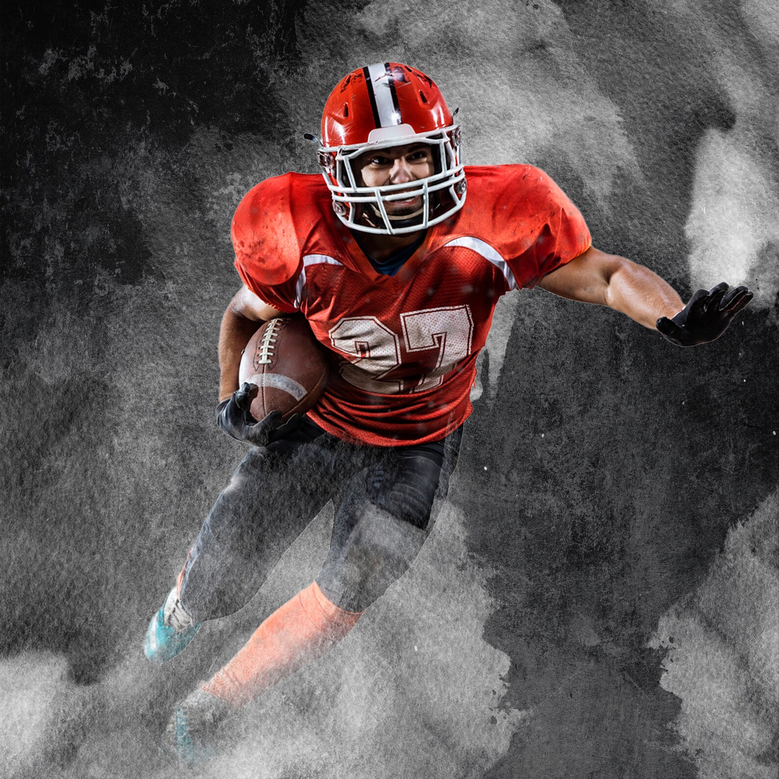Sports Background Template: Smoke & Dust Effect (PSD Digital Download ...