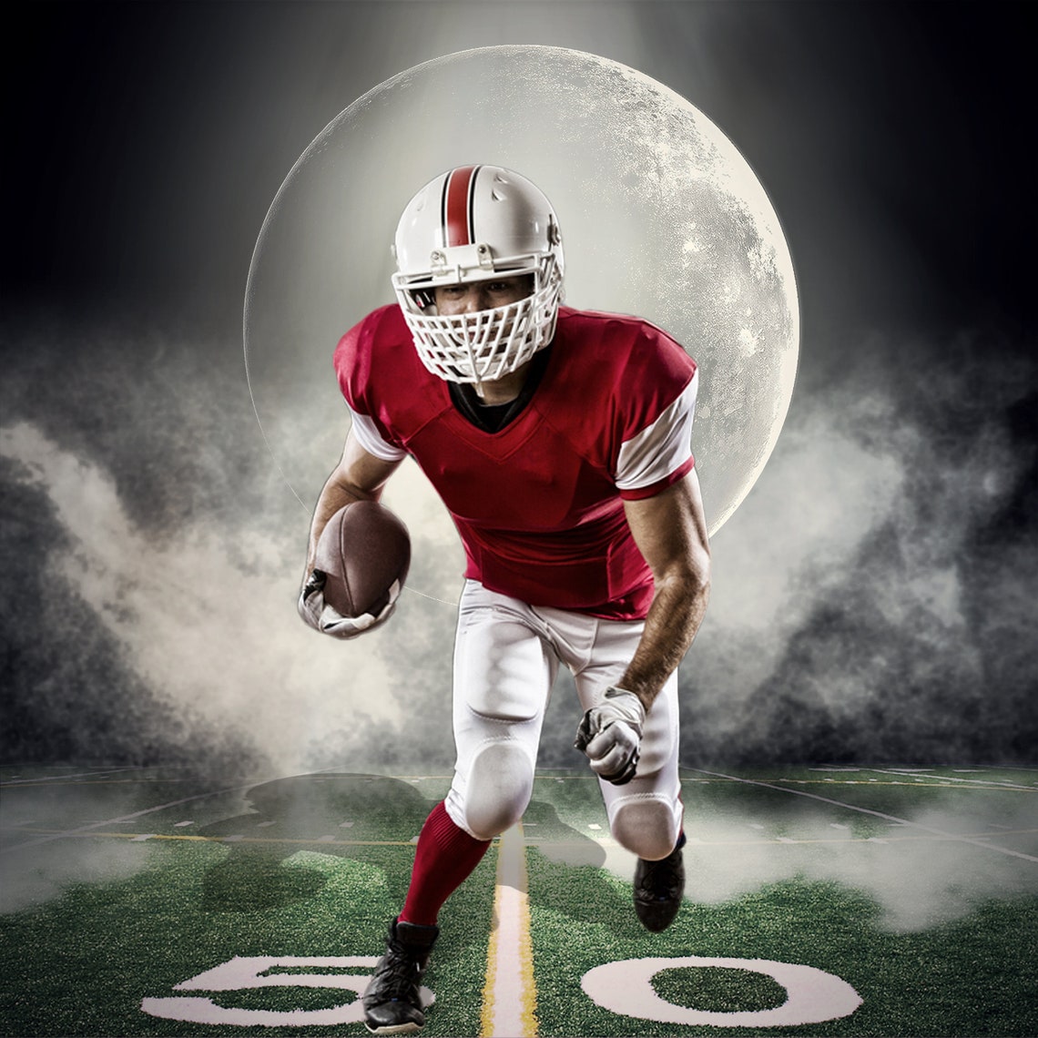 Sports Poster Template Rugby Digital Background Football Backdrop Rugby ...