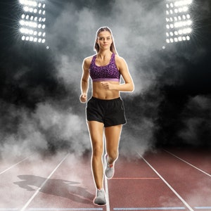 Sports Poster Template, Track and Field Background | Custom Sports ...