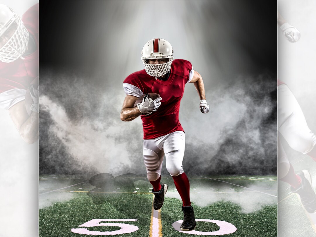 Sports Poster Template - Rugby Digital Background - Football Backdrop ...