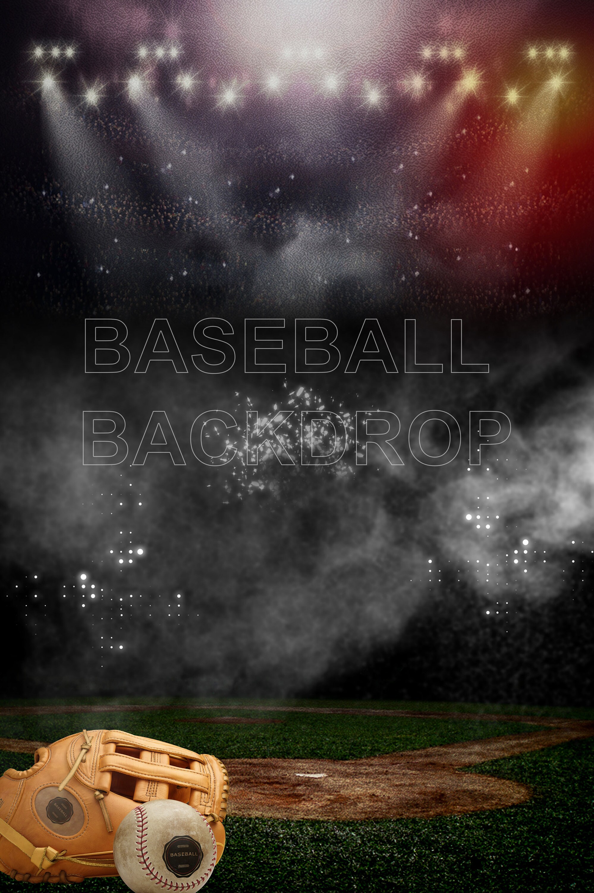 Sports Poster Template Keep Your Baseball Memories, Digital Background ...