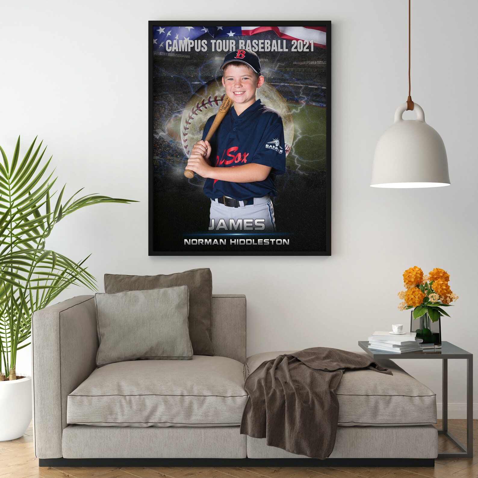 Sports Poster Template Keep Your Baseball Memories, Photoshop Collage ...