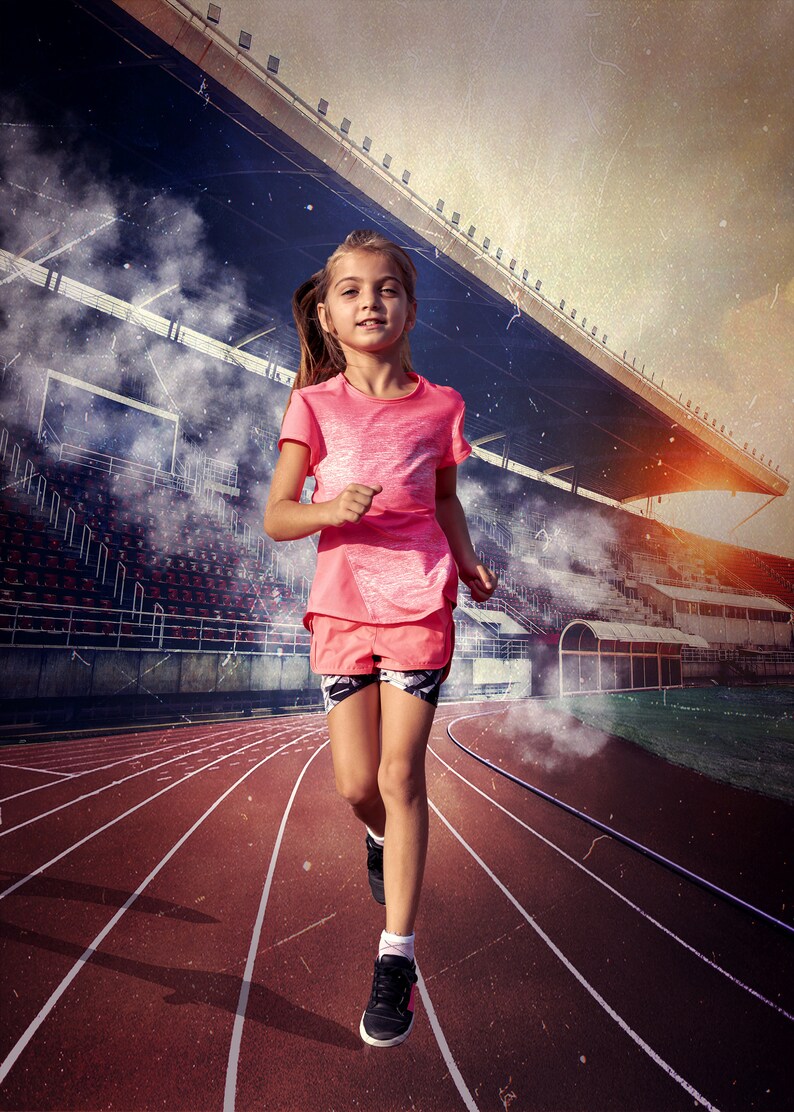 Sports Poster Template, Track and Field Background | Custom Sports ...