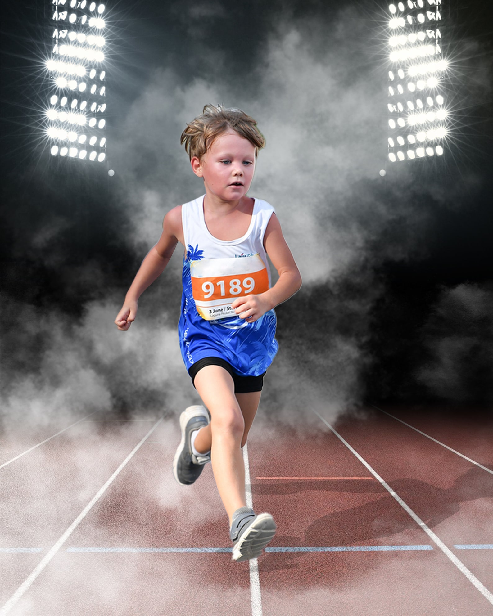 Sports Poster Template, Track and Field Background Custom Sports ...