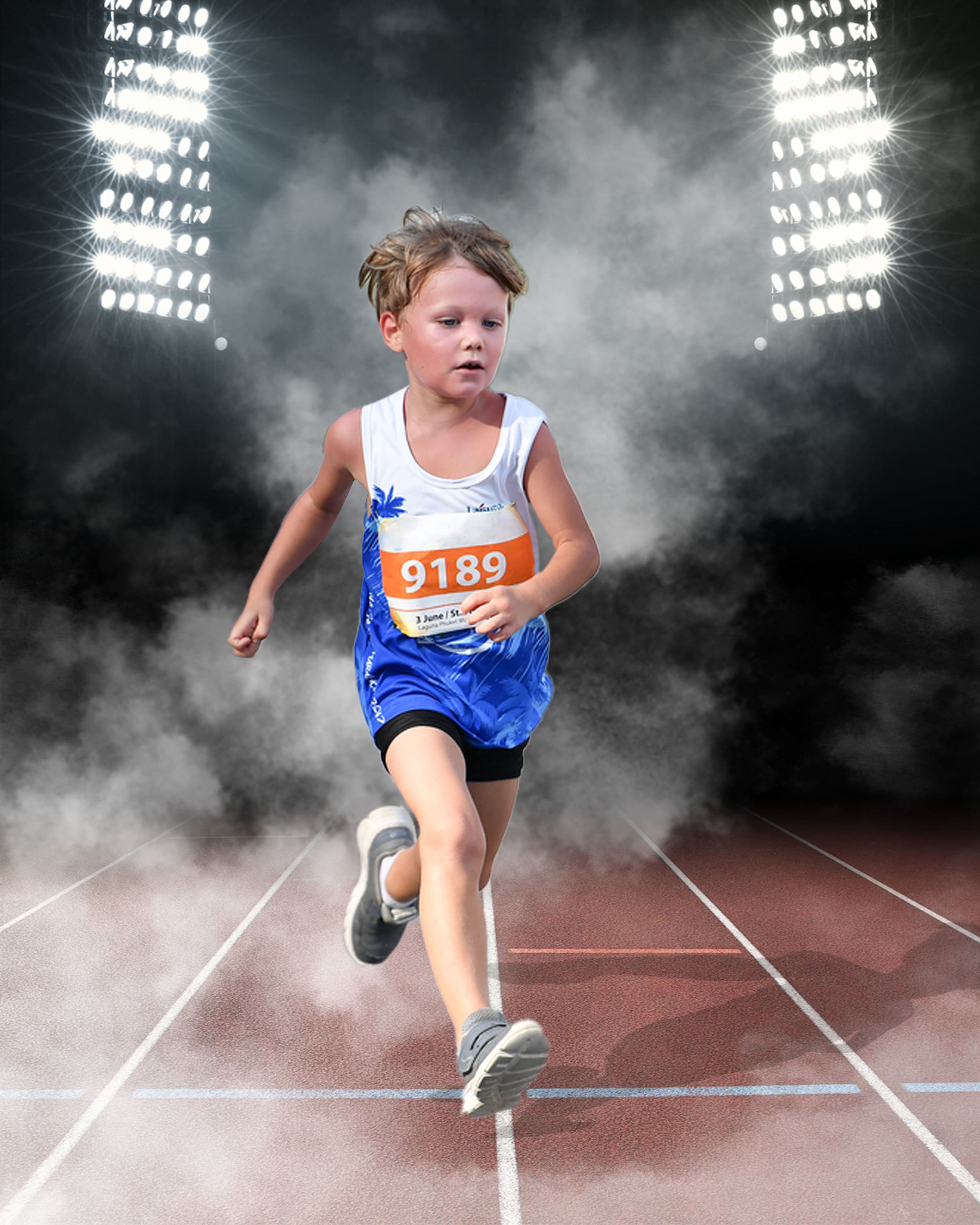 Sports Poster Template, Track and Field Background Custom Sports ...