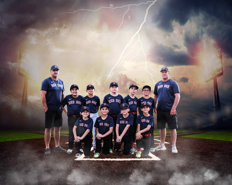 Baseball Poster Template: Customizable Sports Digital Backdrop (PSD ...
