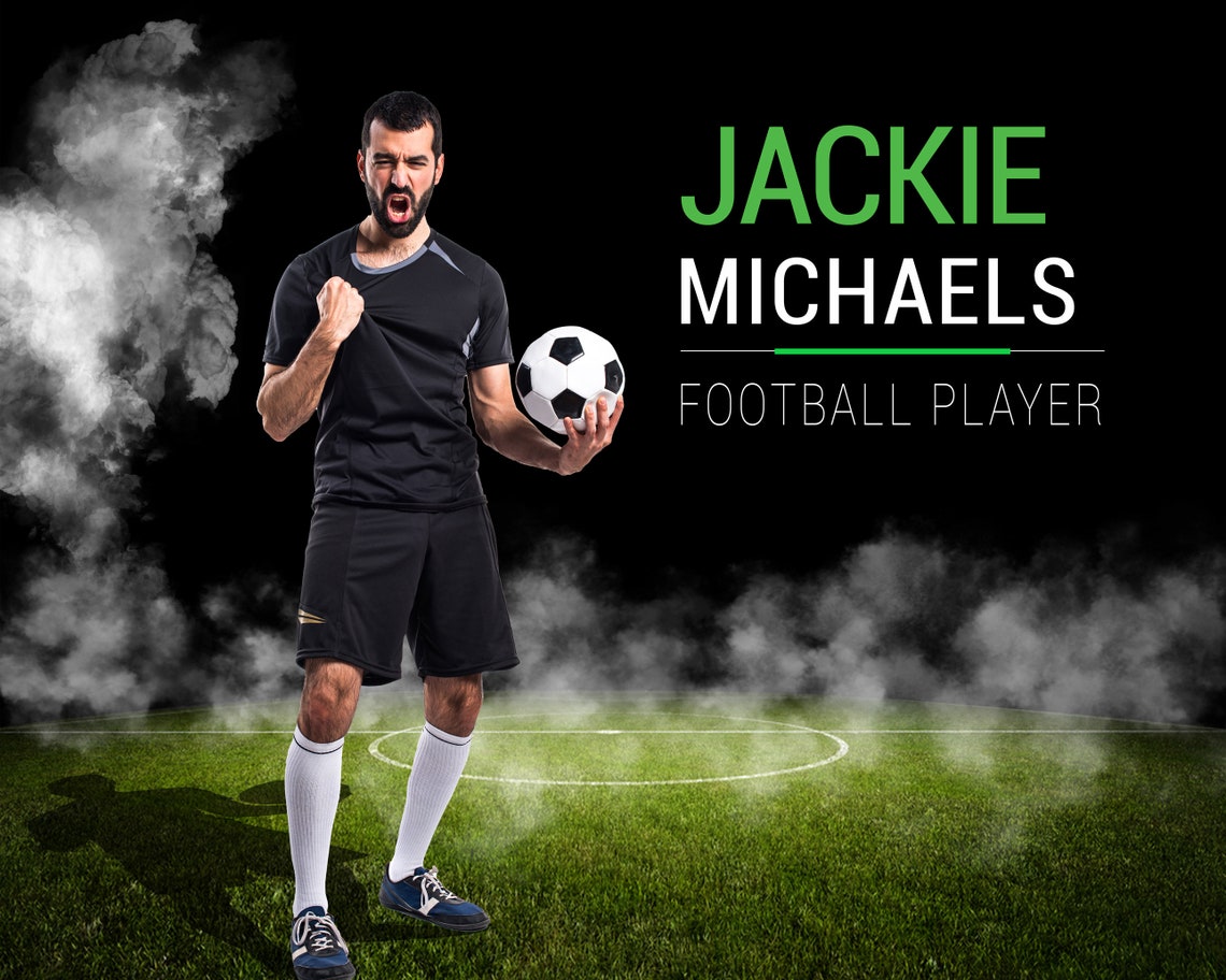 Sports Poster Template Football Digital Backgrounds Football Backdrop ...