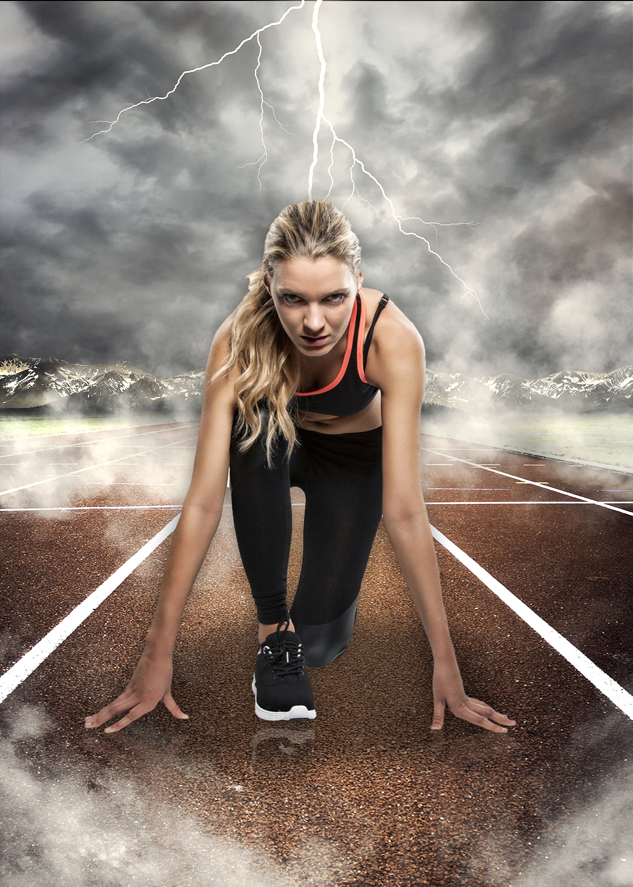 Sports Poster Template, Track and Field Background | Custom Sports ...