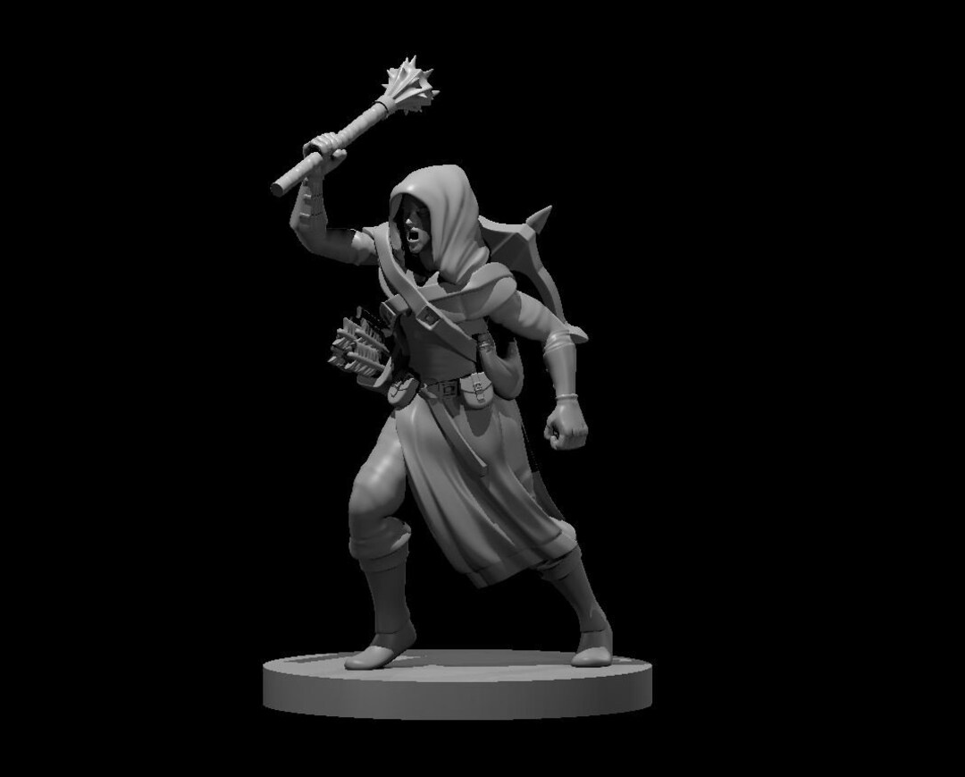 Thug Female 1 28mm Scale Tabletop RPG Mini for D&D, Pathfinder, and ...