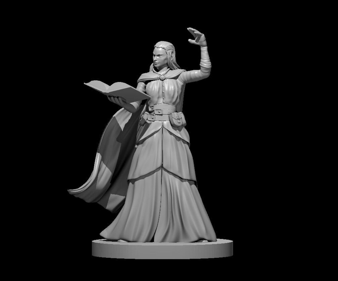 Arch Mage Female 1 28mm Scale Tabletop RPG Mini for D&D, Pathfinder ...