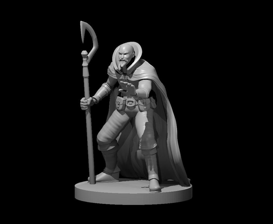 Arch Mage Male 1 28mm Scale Tabletop RPG Mini for D&D, Pathfinder, and ...