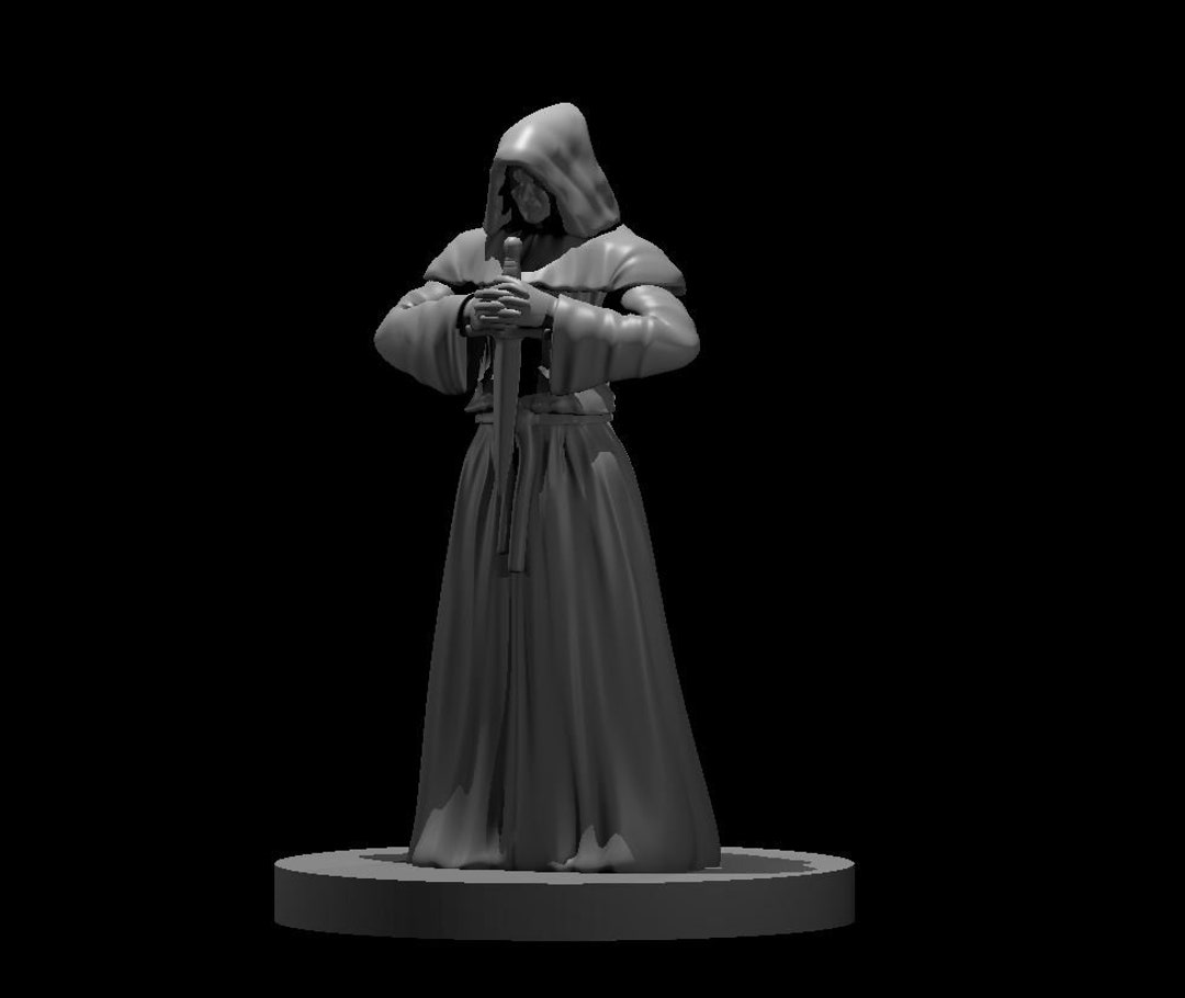 Cultist Male 1 28mm Scale Tabletop RPG Mini for D&D, Pathfinder, and ...