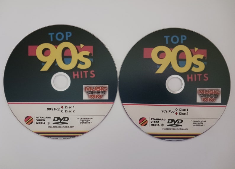 90's Pop Music Videos - 2 DVD - 100 Hits - Etsy