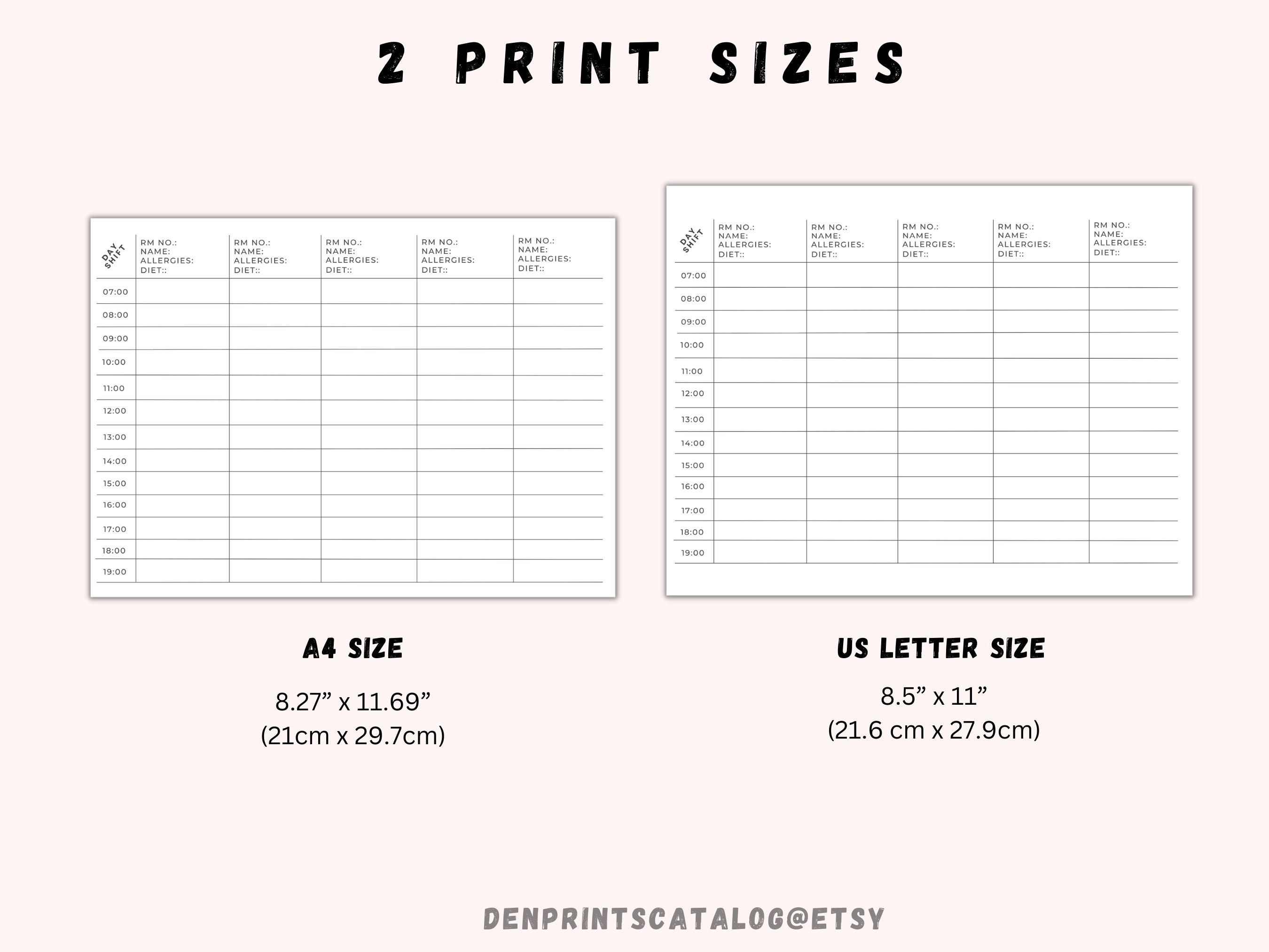 Nurse Hourly To-do Planner, 5 Patient Medication Schedule, Hourly ...