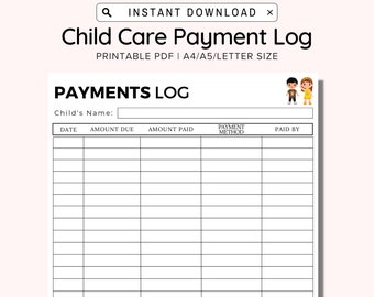 Daycare Balance Due Printable, Childcare Center Late Payment Notice ...