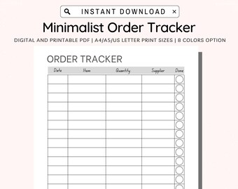 Small Business Order Spreadsheet - Etsy