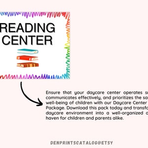 Complete Daycare Center Signs Printable, Childcare Signs for Preschool ...