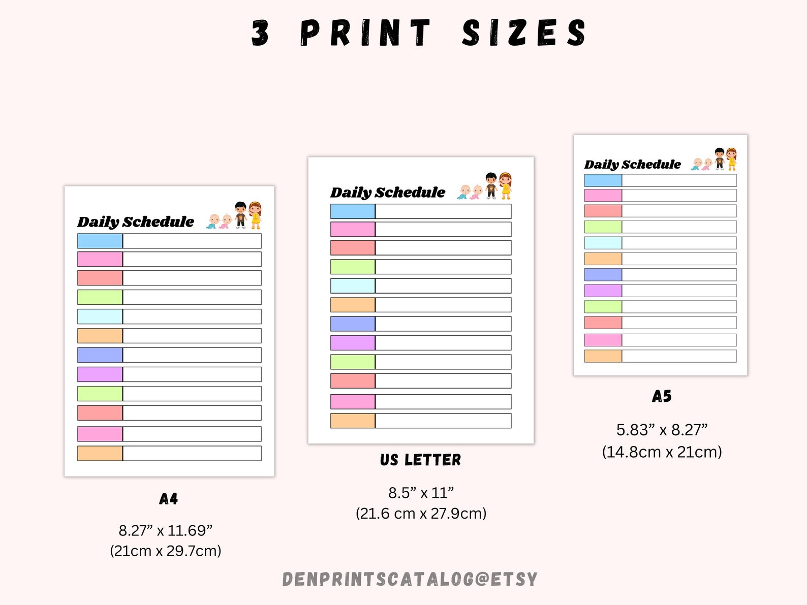 Daily Daycare Schedule, Perfect for Daycare, Home Daycare or Childcare ...