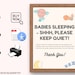 Babies Sleeping Sign Printable, Daycare Be Quiet Naptime Poster ...