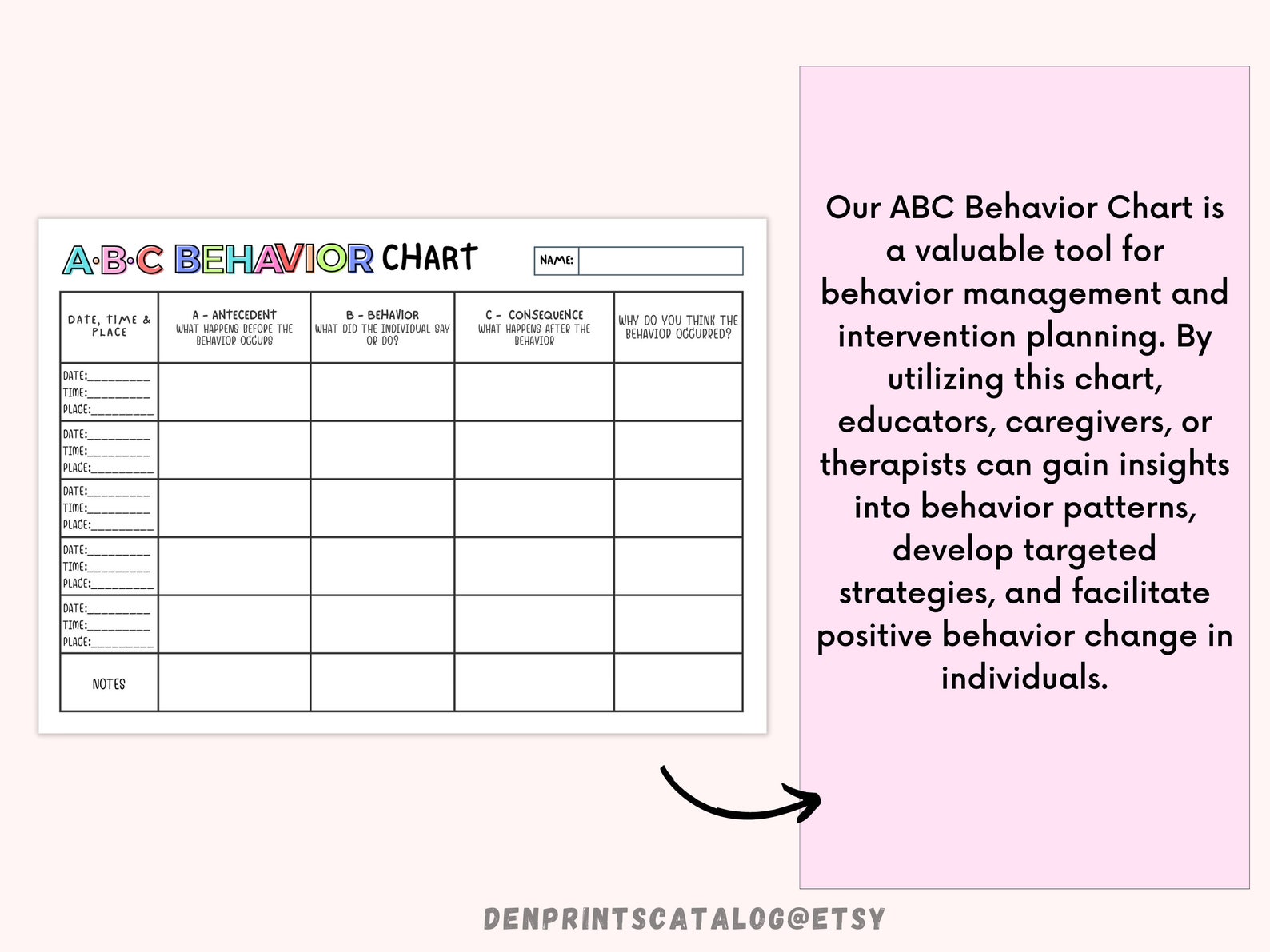 Behavior Chart for Kids Behavior Chart Behavior Reward Chart Printable ...