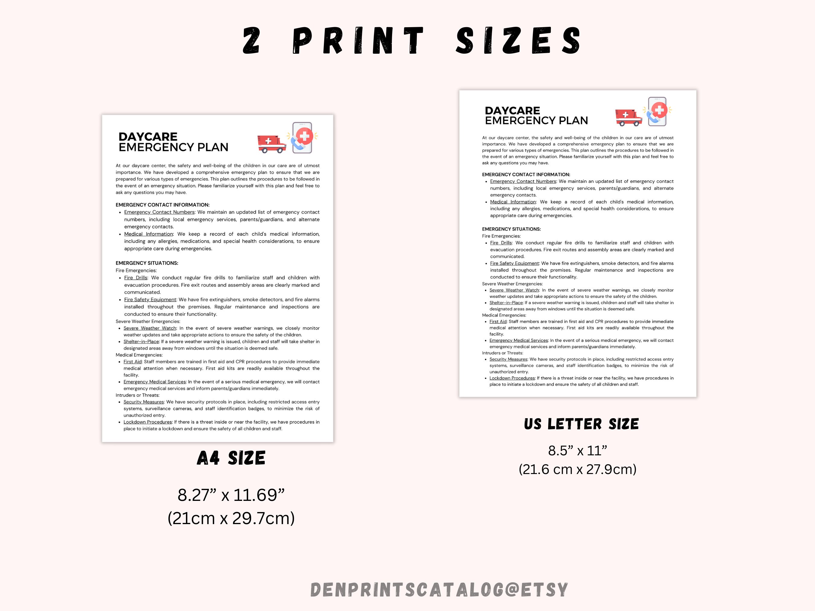 Daycare Emergency Plans Childcare Center Printable Daycare Forms daycare-emergency-plans-childcare-center-printable-daycare-forms