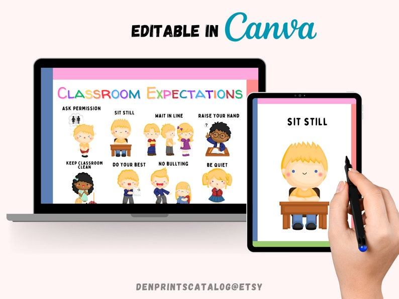 Classroom Rules Posters, Class Expectations, Bulletin Board ...