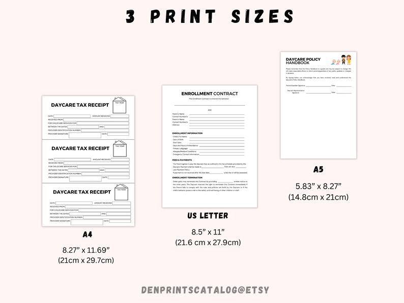 Home Daycare Starter Kit Parent Handbook Childcare - Etsy