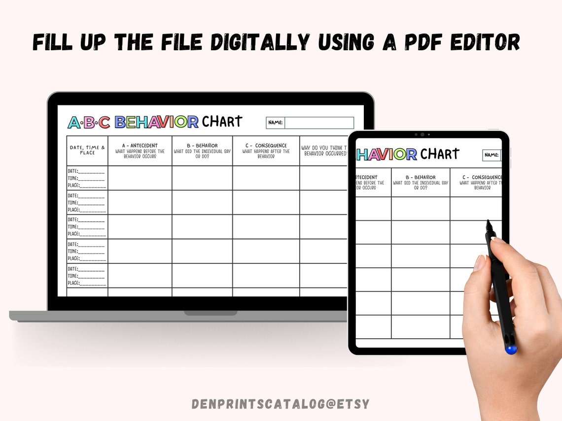 Behavior Chart for Kids Behavior Chart Behavior Reward - Etsy Australia