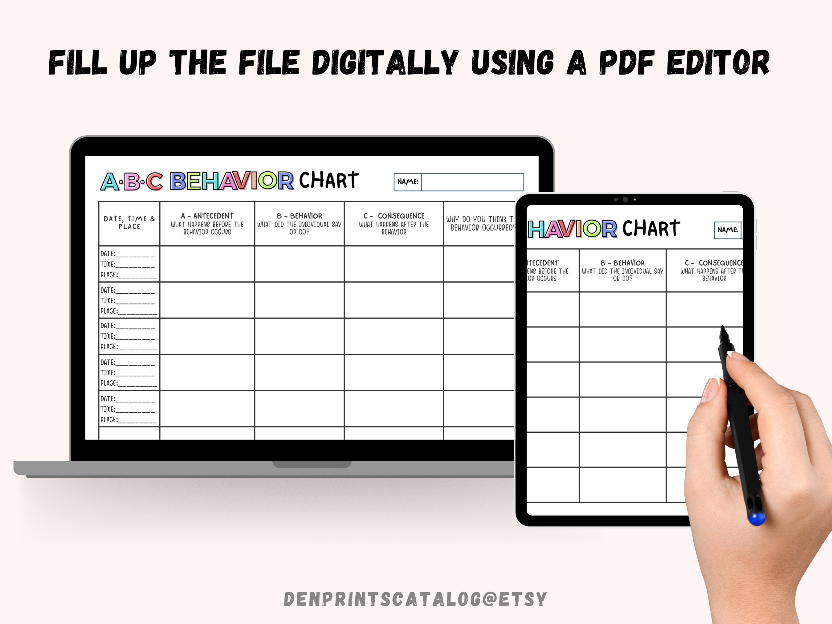 Behavior Chart for Kids Behavior Chart Behavior Reward Chart Printable ...