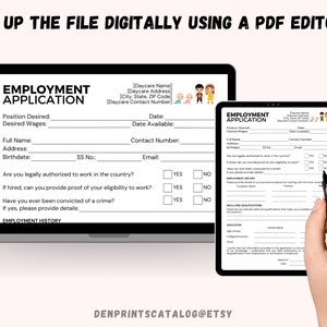Daycare Employee Application Printable, Childcare Center Printable ...