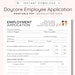 Daycare Employee Application Printable, Childcare Center Printable ...