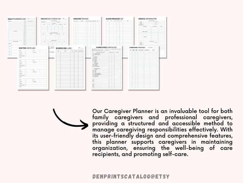 Printable Caregiver Daily Task, Caregiving Checklist Elderly Care ...