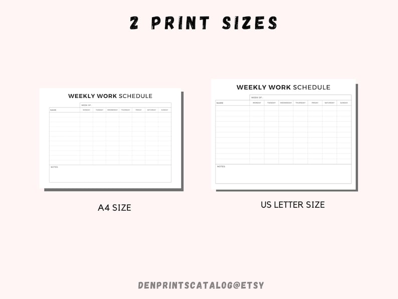 Employee Work Schedule Printable, Crew Daily Working Chart, Employee ...