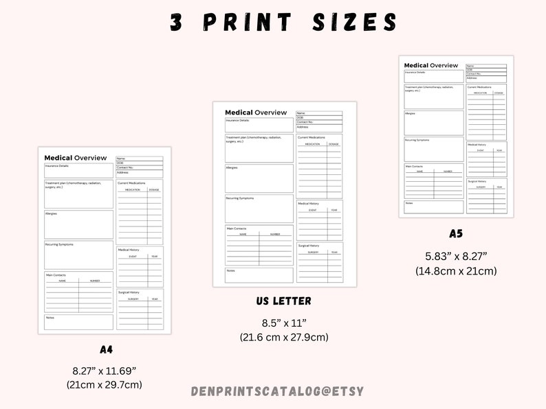 Cancer Planner Printable, Cancer Care Journal, Cancer Diagnosis Health ...
