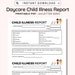 Child Illness Notice Printable, Daycare Printable Child Sick Report ...
