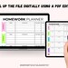 Printable Homework Planner, Homework Chart, Homework Tracker ...
