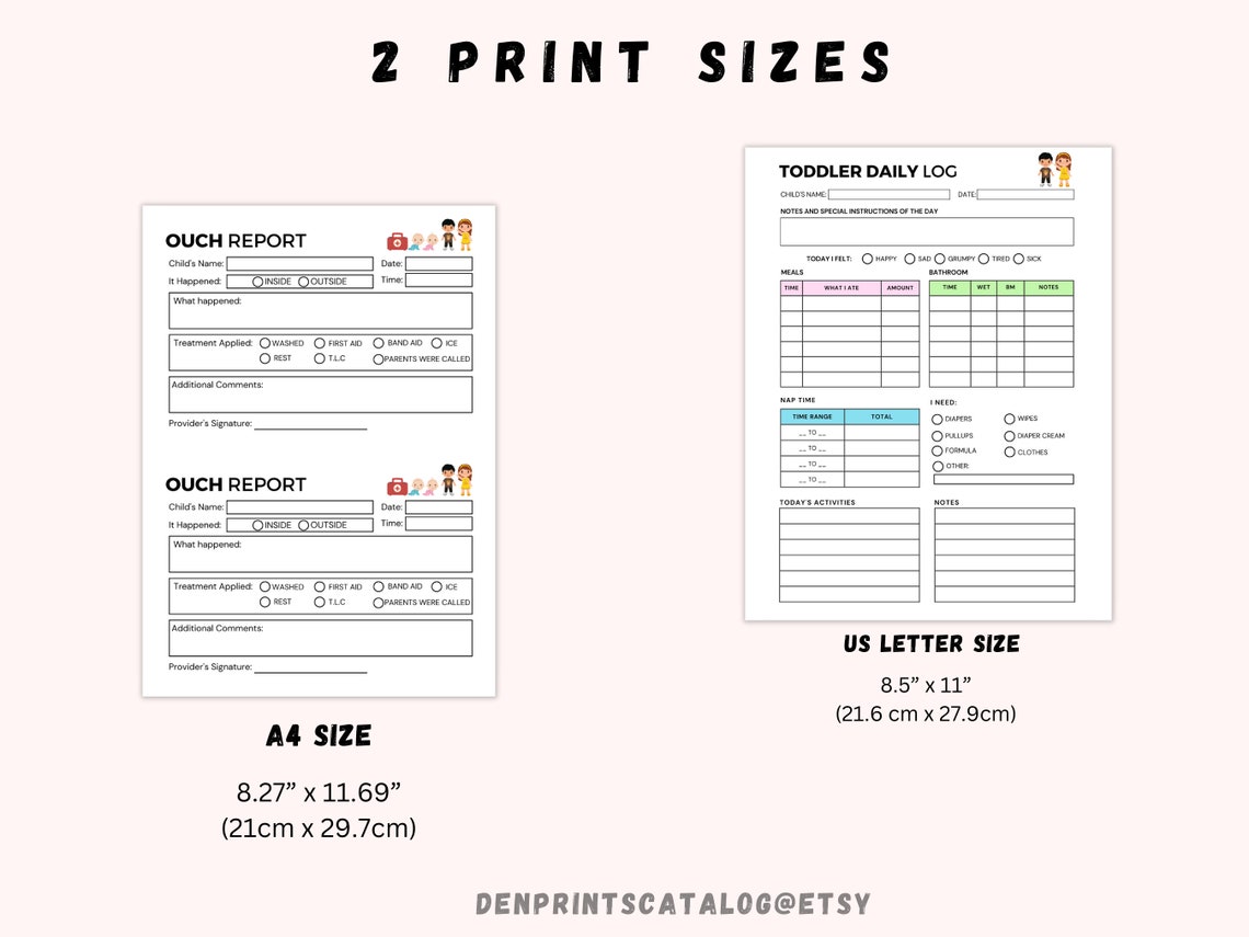 Daycare Forms Bundle Printable Forms for Daycare Preschool - Etsy
