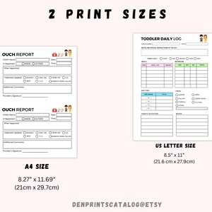 Daycare Forms Bundle, Printable Forms for Daycare, Preschool, Nanny ...