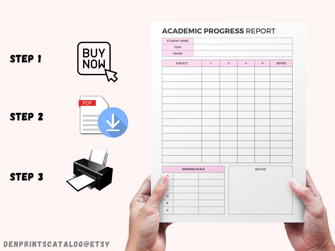 Homeschool Report Card Homeschool Progress Report, Homeschool Academic ...