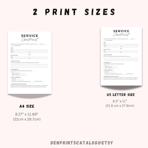 Fillable Service Contract Templates Printable Services Contract ...