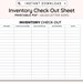 Inventory Sign Out Sheet Checkout Form, Print and Write PDF, Worksheets ...