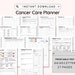 Cancer Planner Printable, Cancer Care Journal, Cancer Diagnosis Health ...