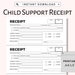 Child Support Receipt Printable for DIY Receipt Book Digital Download ...